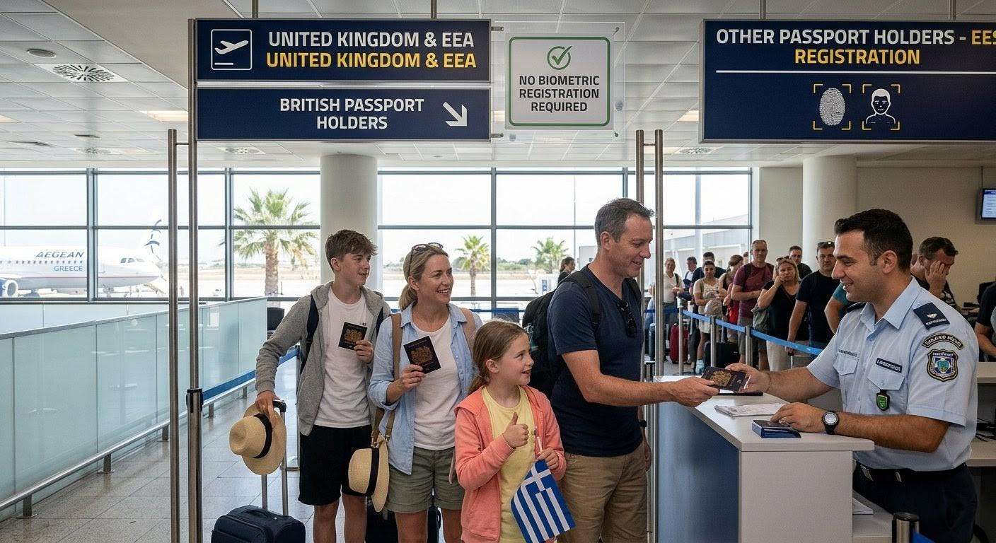 Greece Fast-Tracks British Arrivals with Surprise Biometric Waiver