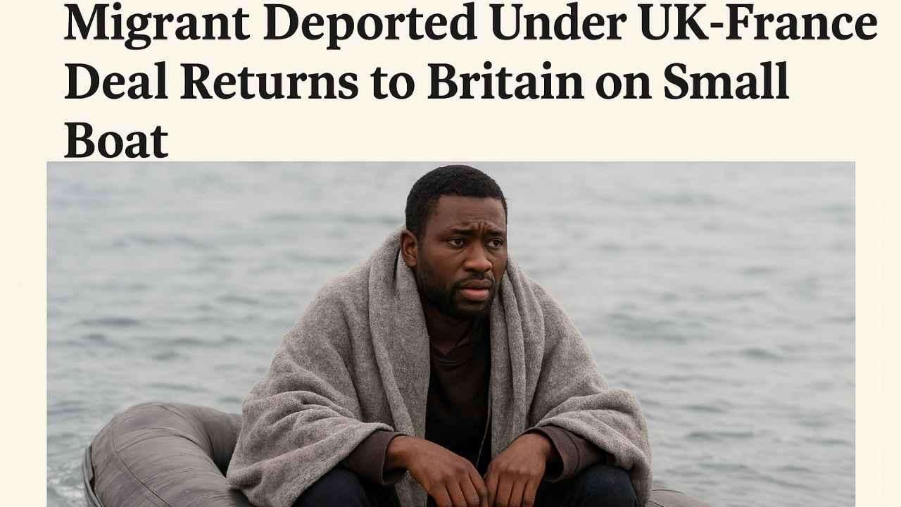 Migrant Deported Under UK-France Deal Returns to Britain on Small Boat